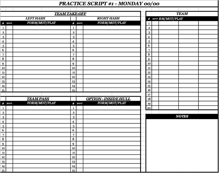 Offensive Practice Script – MatchQuarters